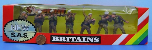 Britains SAS TROOPERS Deetail Boxed Set '80 vtg #6336 Commando soldiers ...