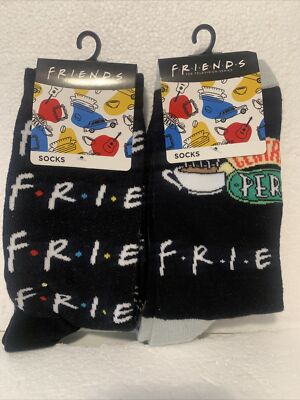 2 Pair Of Friends Television Series Socks - Central Perk NWT | eBay