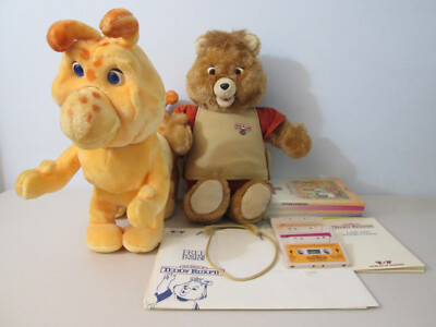 Teddy Ruxpin & Grubby W/ Cord Books Tapes & Posters Worlds Of Wonder ...