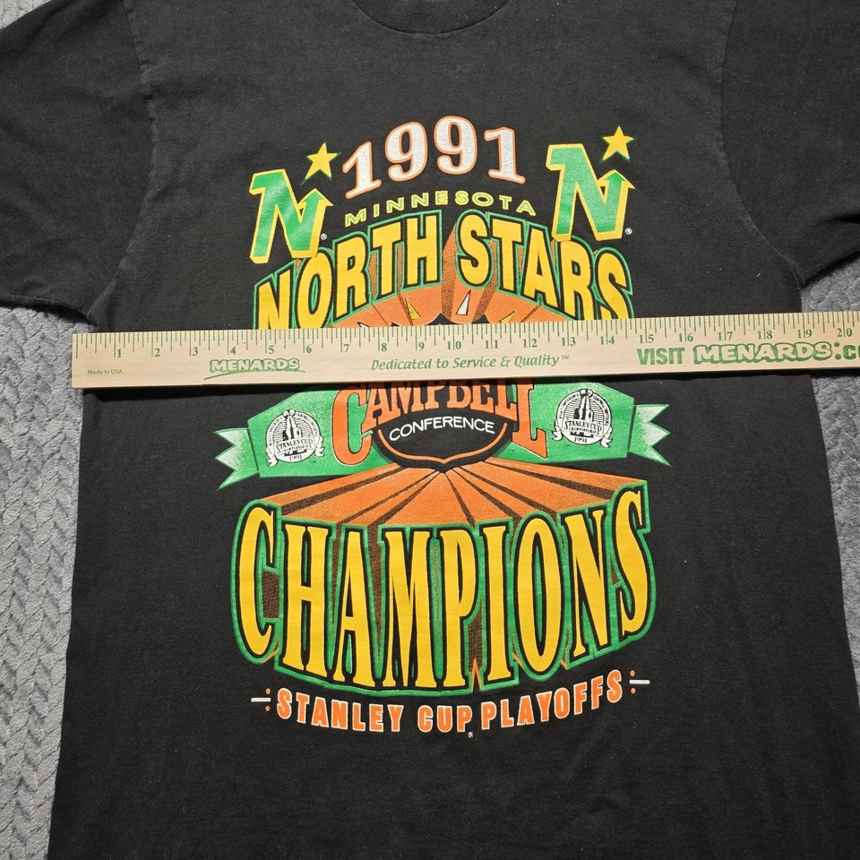 Minnesota North Stars NHL Campbell Conf Champs 1991 T-Shirt Mens L ...