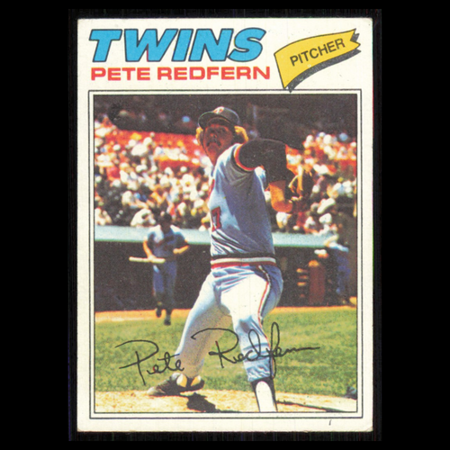 Pete Redfern Rookie #249 1977 Topps Minnesota Twins Baseball Card MLB ...
