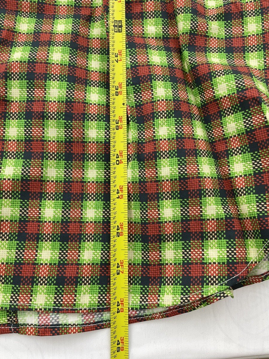 Toga Pulla Broad Check Green Midi Short Sleeve Cotton Shirt Toga Pulla Broad Check Green Midi Short Sleeve Cotton Shirt