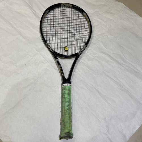Prince O3 Black Hybrid Midplus Tennis Racquet 4 1/2" Grip Black/Yellow ...