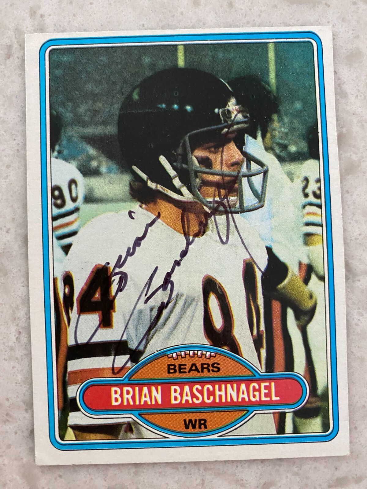 Brian Baschnagel Signed CHICAGO BEARS Card 1980 Topps | eBay