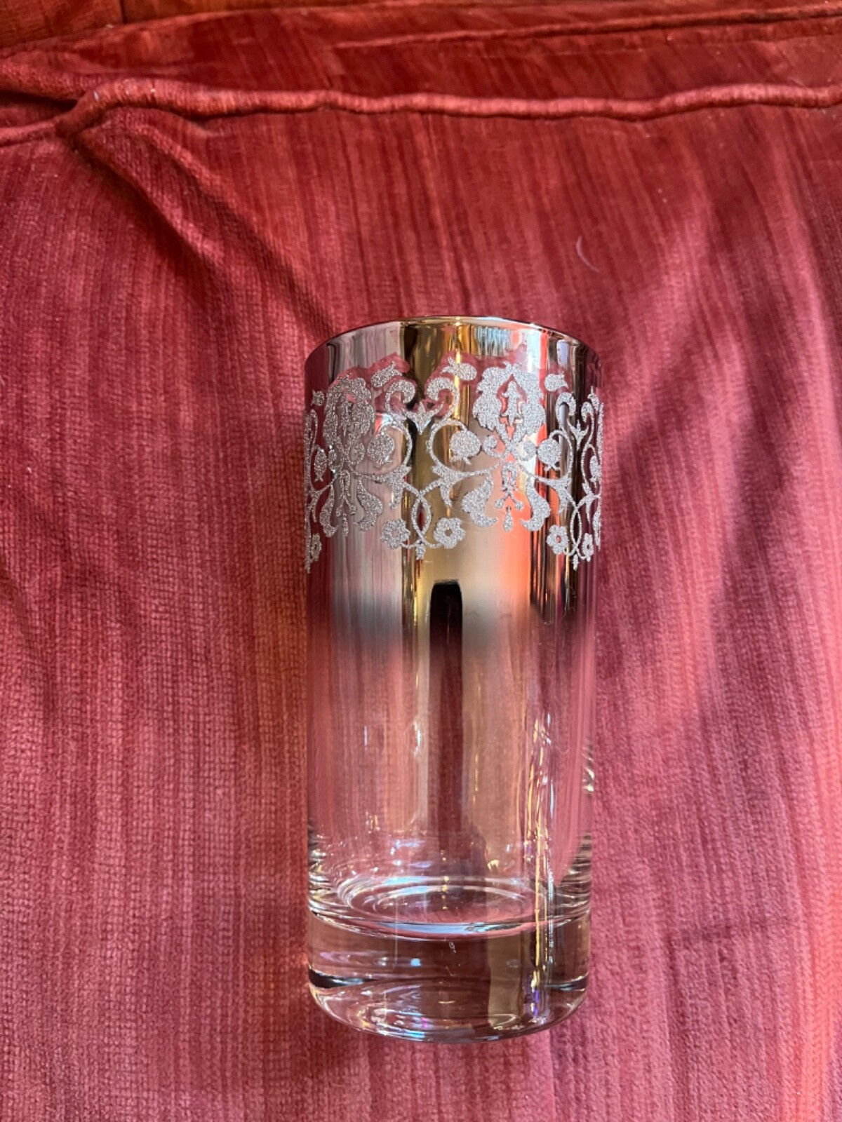 Set of Four Vitreon Queens Lusterware Silver Shield Glasses Coasters ...