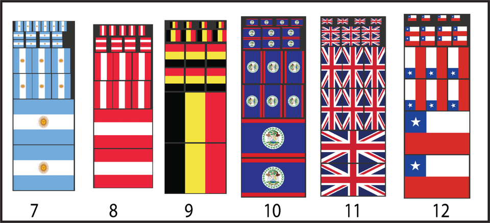 US American & International RC Flag stickers 1/24-1/5 - Traxxas Axial ...