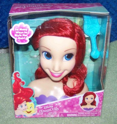 Disney Princess Mini Styling Head Little Mermaid Ariel Doll 5.5"H New ...