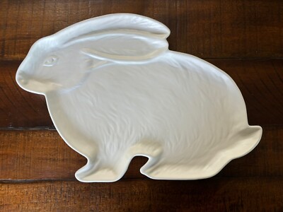 Target Threshold Easter Stoneware Figural Bunny Serving Platter | eBay