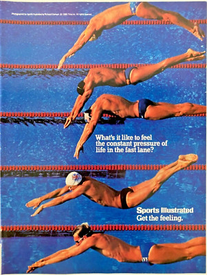 Sports Illustrated Swimming Get The Feeling 1985 Vintage Print Ad | eBay