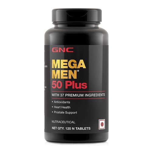 GNC Mega Men 50 Plus Multivitamin Promotes Prostate Health 120 Tablets ...