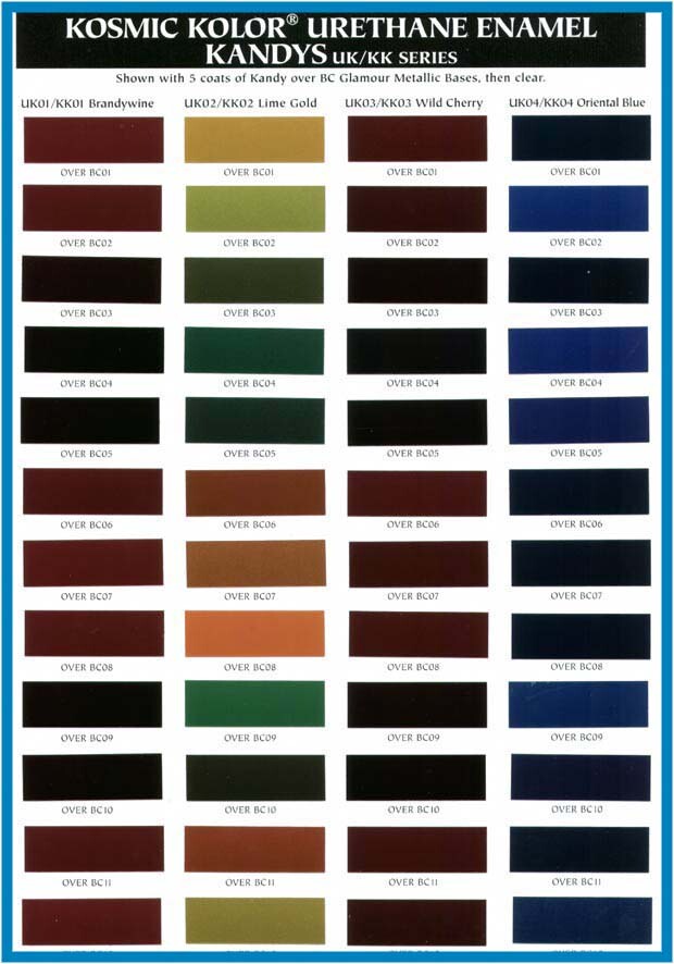 1 QUART COBALT BLUE House of Kolor Kosmic Kolor Urethane Kandy Base ...