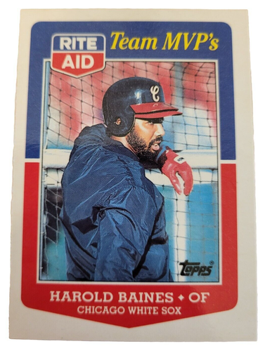 1988 Topps Rite Aid Harold Baines 16 Chicago White Sox MLB Baseball ...