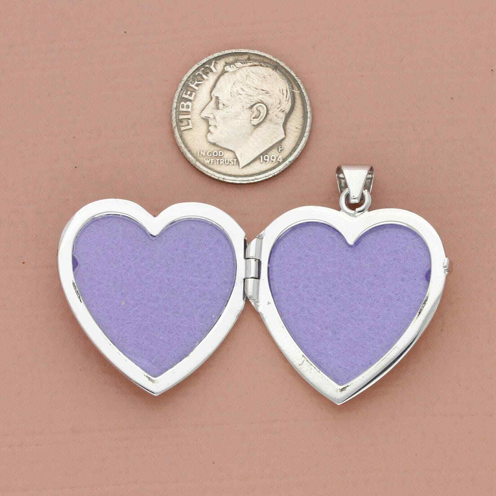 ️CLEARANCE ️ sterling silver purple scroll heart loc… - Gem