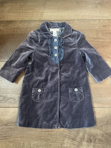 Janie & Jack Blue Velour Jacket Baby girls Size 6-12 Mo | eBay