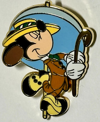 MICKEY MOUSE Dapper Dan Cane Umbrella Through The Years 2008 Disney Pin ...