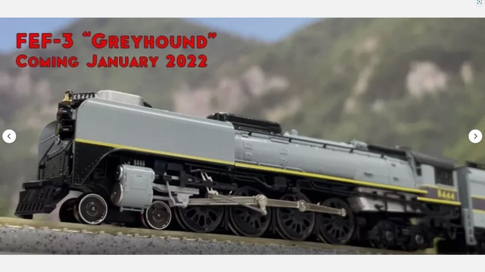 KATO N Scale FEF-3 Union Pacific 4-8-4 Greyhound #8444 ~ DCC Sound 126-0403-LS | eBay