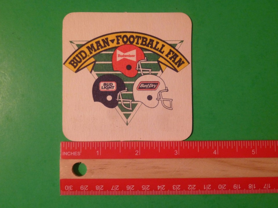 Beer Coaster: Budweiser Football Fan -Bud Man-Buccaneers Fan- Bud Light ...
