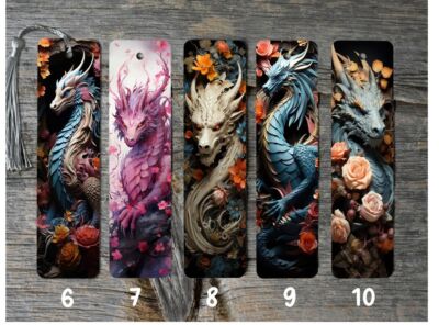 3D Dragon Fantasy Metal Bookmarks | eBay