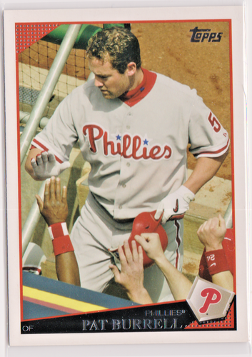 Pat Burrell Philadelphia Phillies Outfield 2009 Topps Card # 245 Near ...