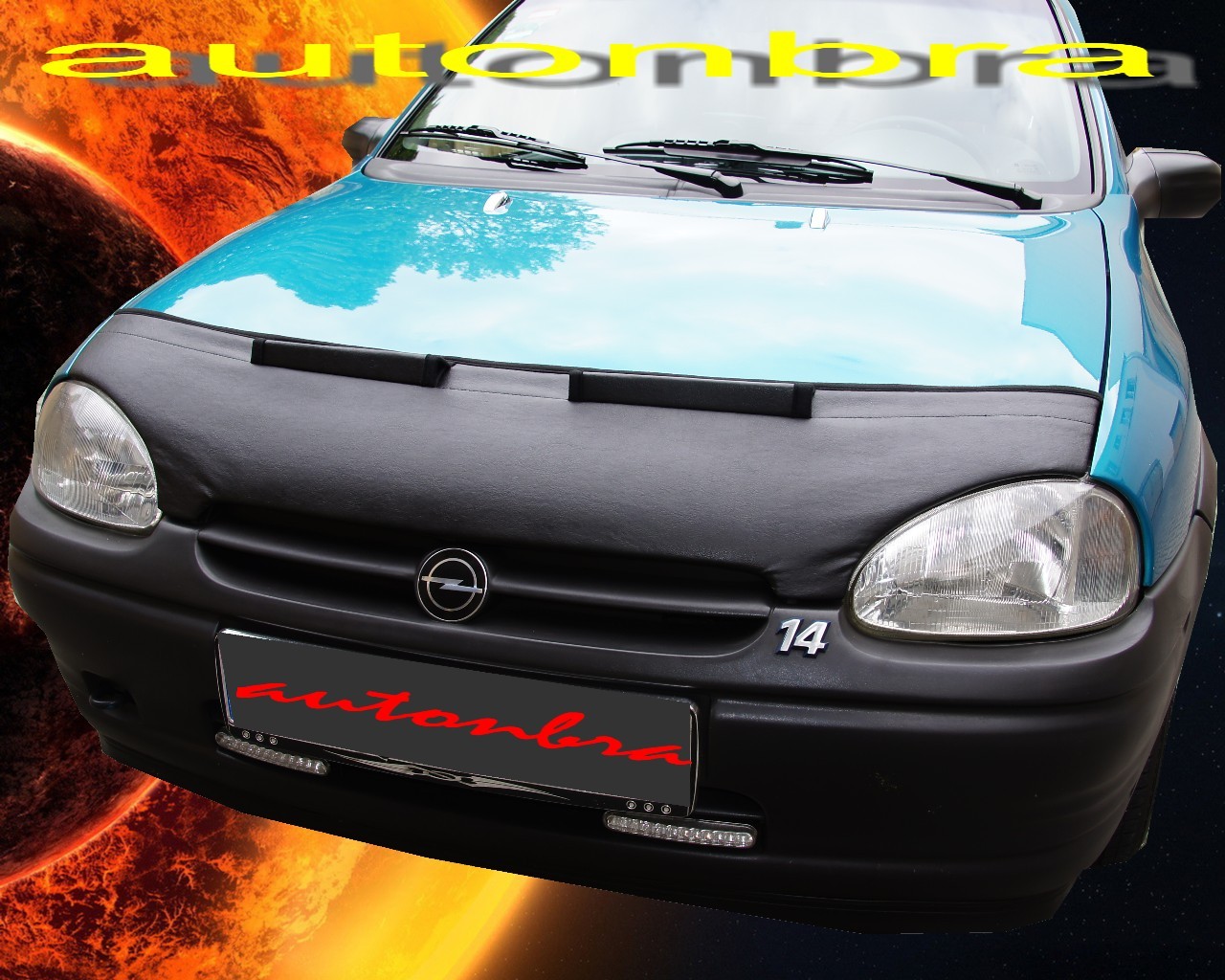 CAR HOOD BONNET BRA fit Holden SB Barina Vauxhall Chevrolet Opel Corsa ...