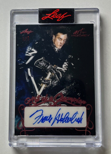 FRANK MAHOVLICH 2021-22 LEAF ART OF HOCKEY AUTO /7 #AC-FM1 Maple Leafs ...