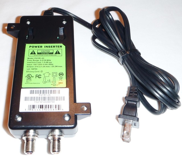 PI21R1-03 DIRECTV 21V AC/DC Power Inserter 1.2A 25.2W SWiM SWM ODU ...