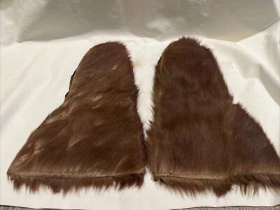 Vintage Alaskan Eskimo Trapper Mens Beaver Fur & Leather Mittens ...