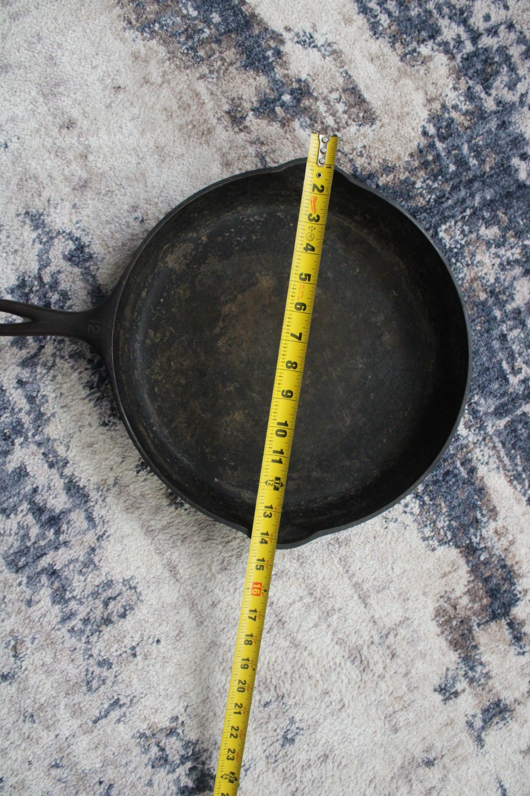 Wagner Ware #12 1062 Cast Iron Skillet Vintage 13.5 Inches Sidney Ohio ...