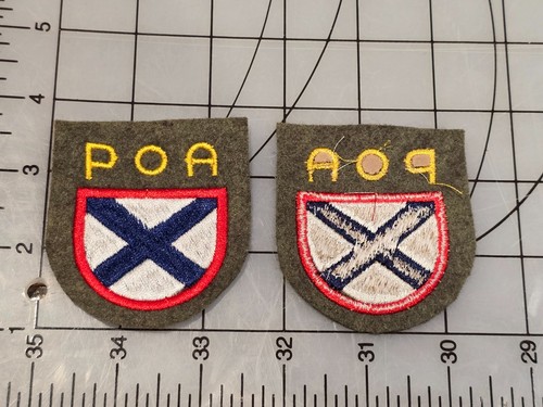 Reproduction WW2 German ROA POA Patch Russian Volunteer Embroidered | eBay