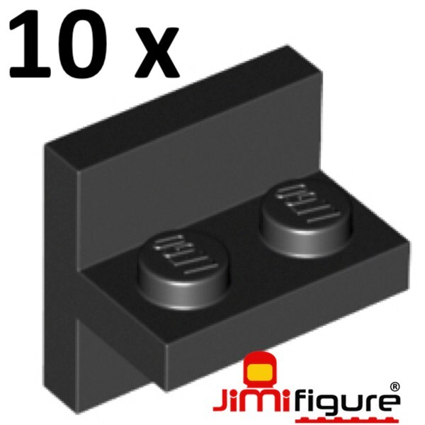NEW 10 x LEGO 2x2 1x2 Bracket Centered Black 41682 Genuine Bulk Lot 2x1 ...