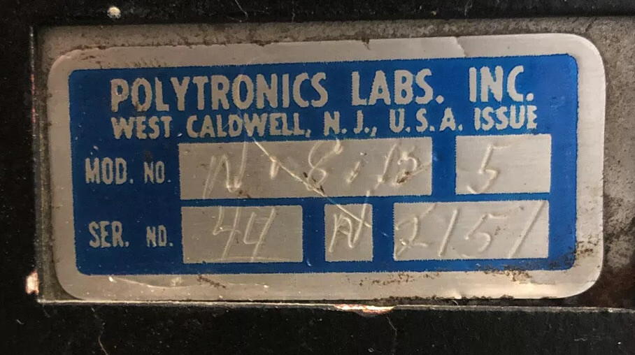 Polytronics Ham / CB Radio Tube Unit N-8-12 with Microphone vtg Made ...