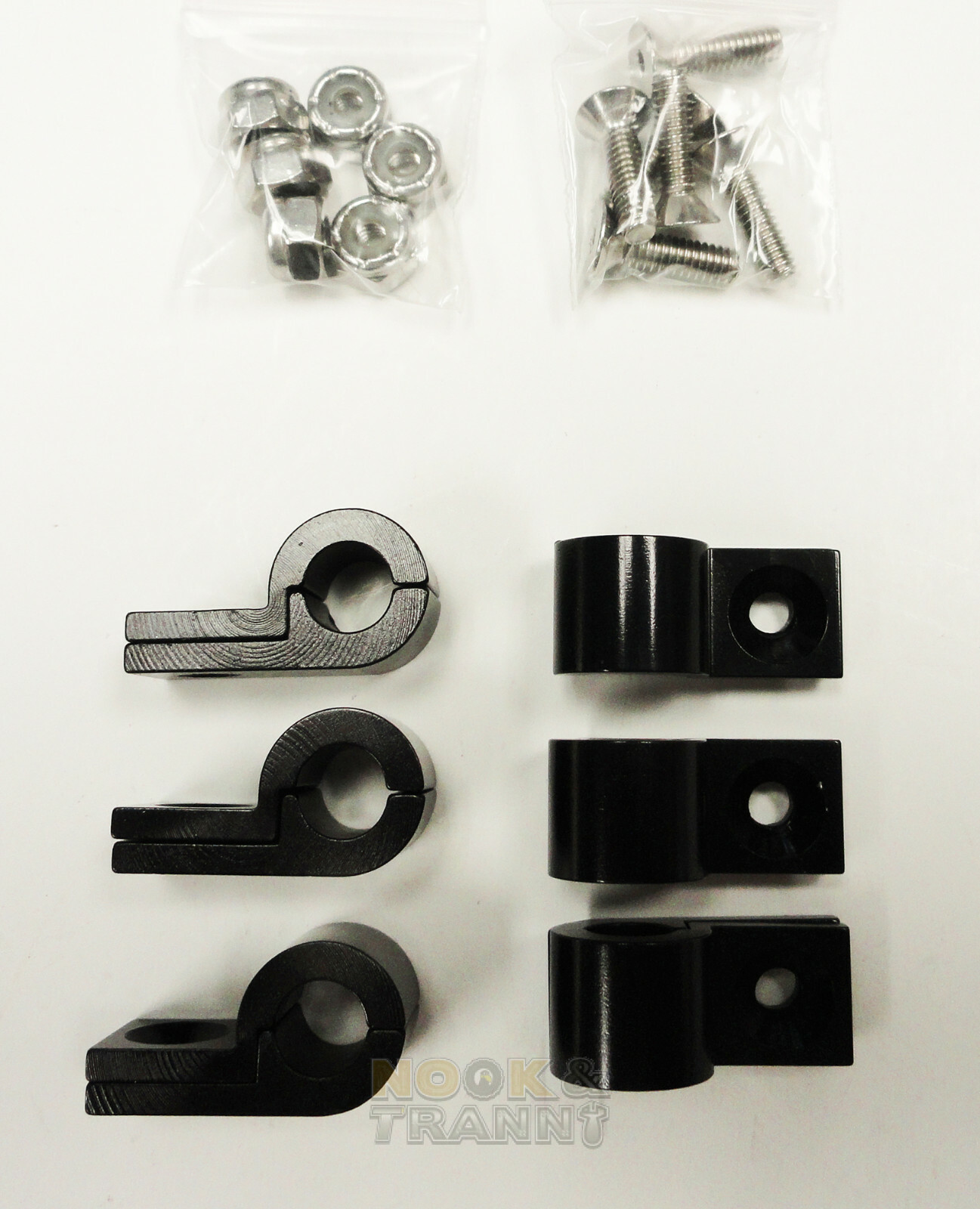 Hard Brake Fuel Line Mount Brackets Clamps 5/16" 6-Pack ALUMINUM ...