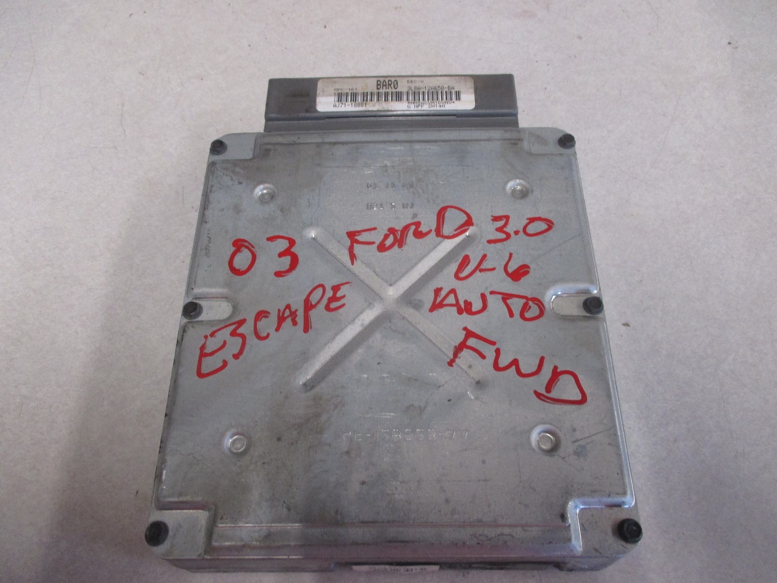 03 Ford Escape ECM ( Mazda Tribute ) 3L8A-12A650-BA Automatic, FWD, V-6 ...