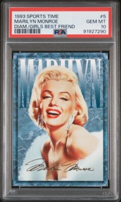 1993 Sports Time MARILYN MONROE #5 Gentlemen Prefer Blondes Diamond PSA ...