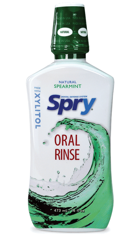 Spry Low-Alcohol Xylitol Oral Rinse SPEARMINT - 16 oz ( 1 PACK ...