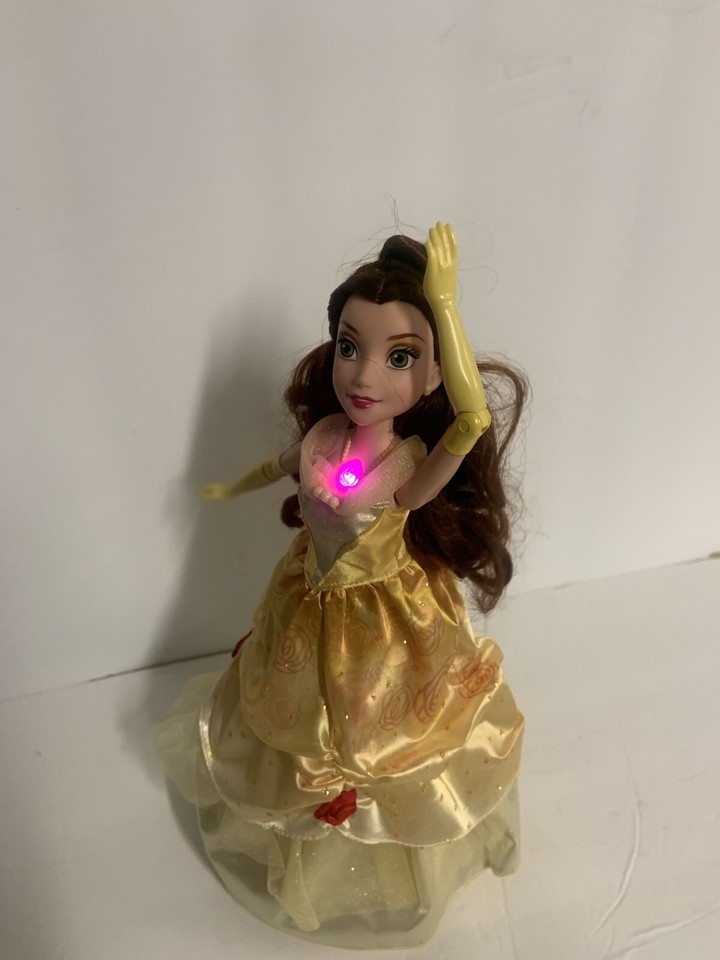 DISNEY Dance Code Disney Princess Belle Doll with 100 phrases 7 songs ...