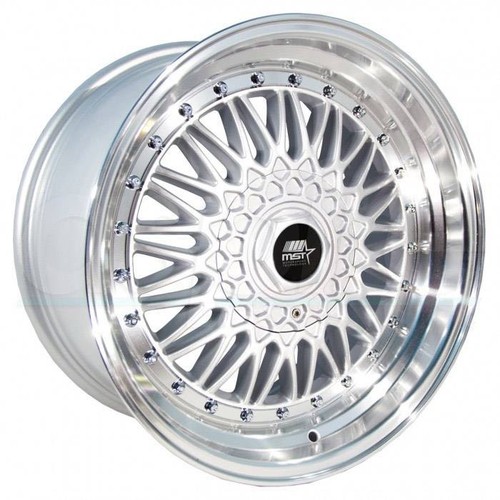 MST MT13 16x8 4x100/4x114.3 20 Silver Machined Lip Wheels(4) 73.1 16 ...