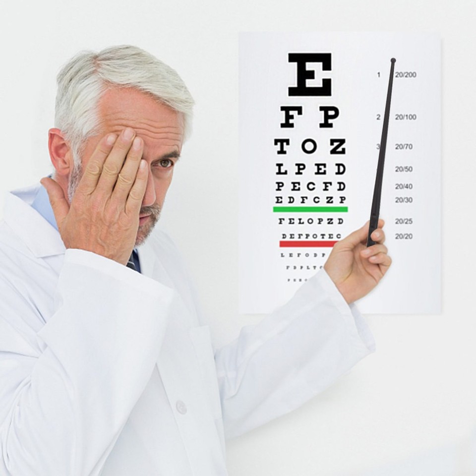 16 Pcs Visual Test Hand Pointers Plastic Eyesight Testing Sticks ...