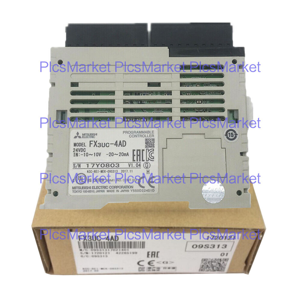 New in Box Mitsubishi FX3UC-4AD Melsec FX3UC Analog Input Blocks Module ...