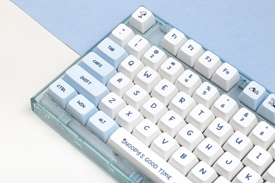Cute Peanuts Snoopy Dog Keycap Set | LDA MX | Mechanical Keyboard | PBT ...