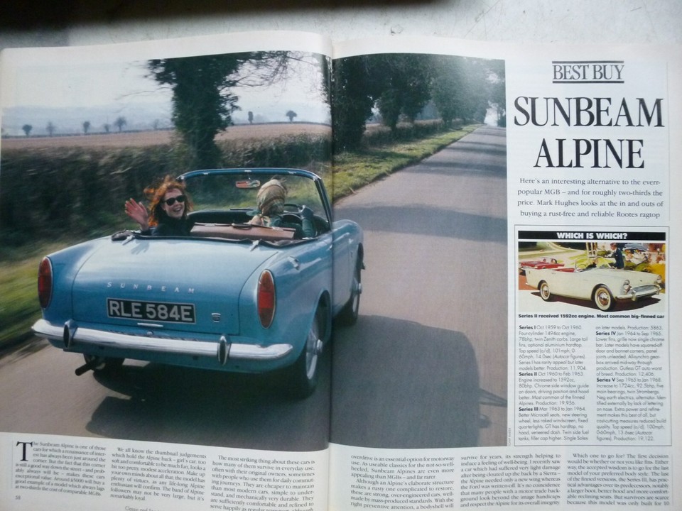 C&SC 93/05 SUNBEAM ALPINE BMW M6 JENSEN 541 LANCHESTER 10 AH SPRITE ...