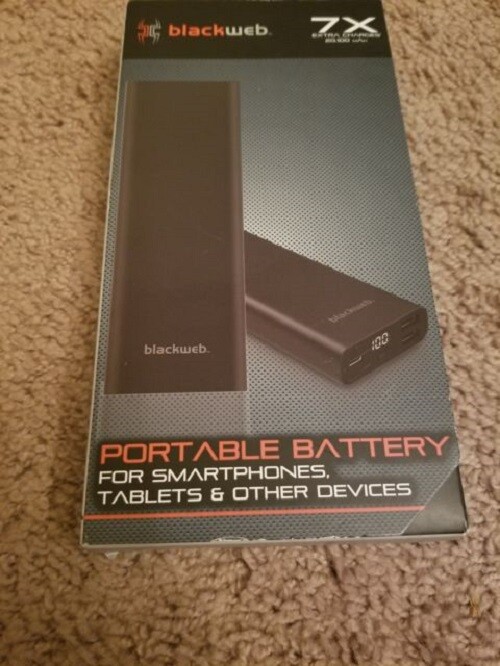 Blackweb BWA18WI049 Standby Quick Charge 20k Power Bank, Black - with ...