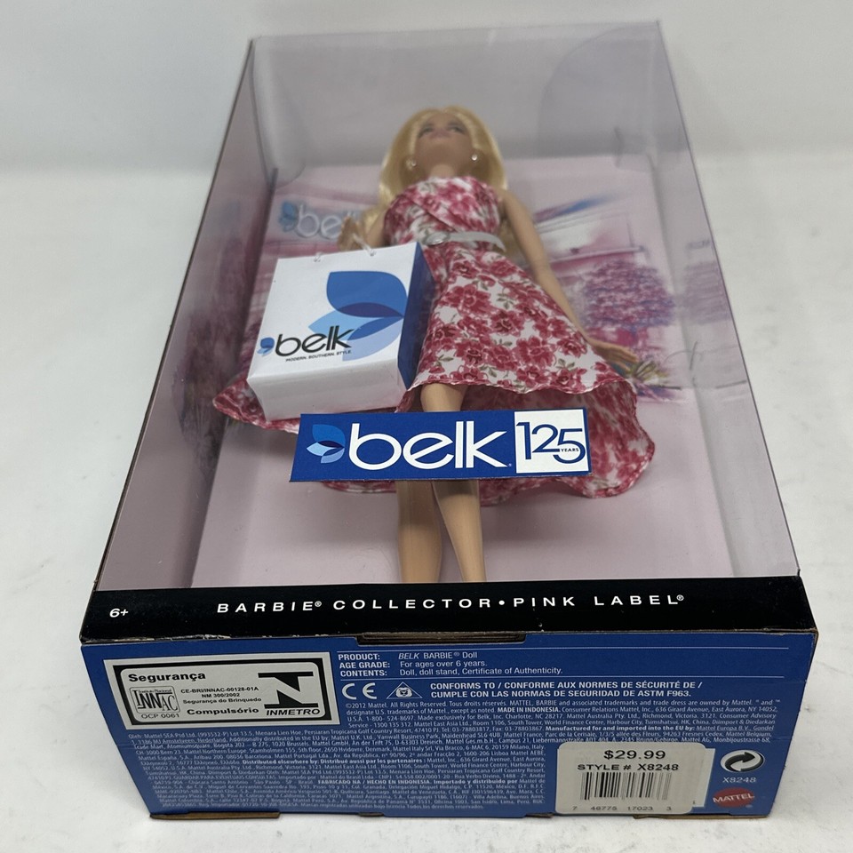Barbie Belk 125 Years Pink Label Collection Doll 2012 X8248 Model Muse ...