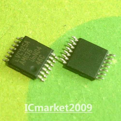 10 PCS 74LVC125APW TSSOP-14 74LVC125 LVC125A Quadruple Bus Buffer Gate ...