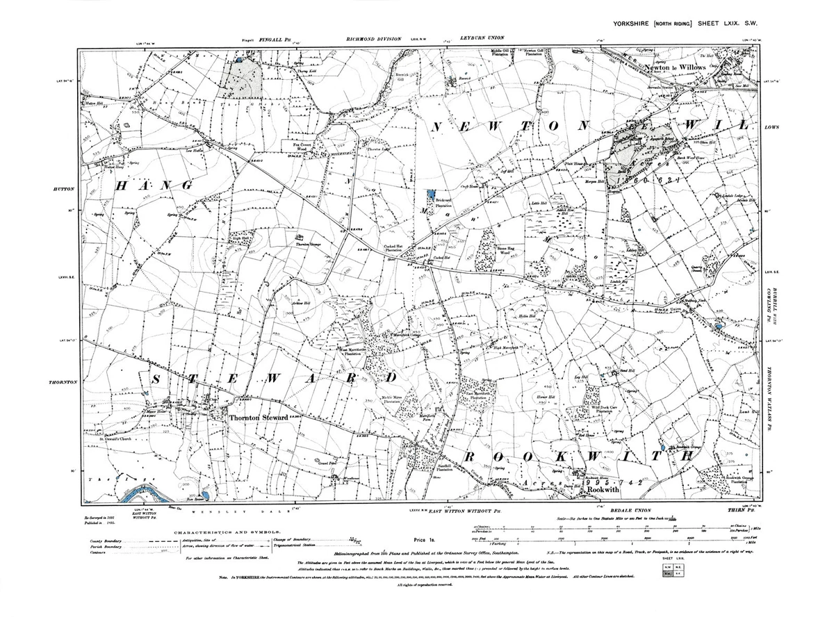 Map Newton Le Willows