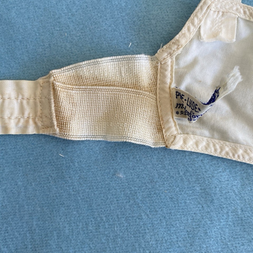 Rare Vintage 50s Maidenform Pre-Lude Sz 32C White Bra Retro Rockabilly ...