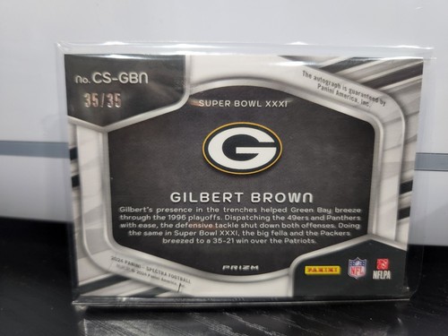 Gilbert Brown 2024 Champion Signatures Superbowl XXXI Auto 35/35 | eBay