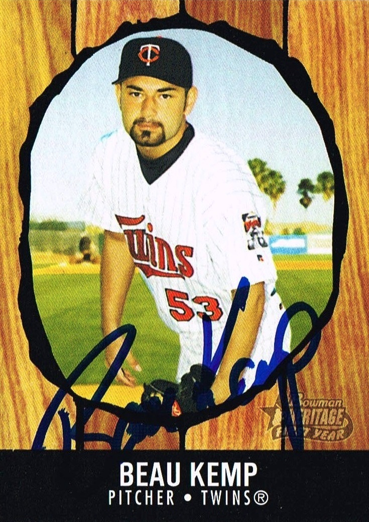 BEAU KEMP SIGNED 2003 BOWMAN HERITAGE FIRST CARD ~AUTHENTIC/ JSA (SPENCE) | eBay