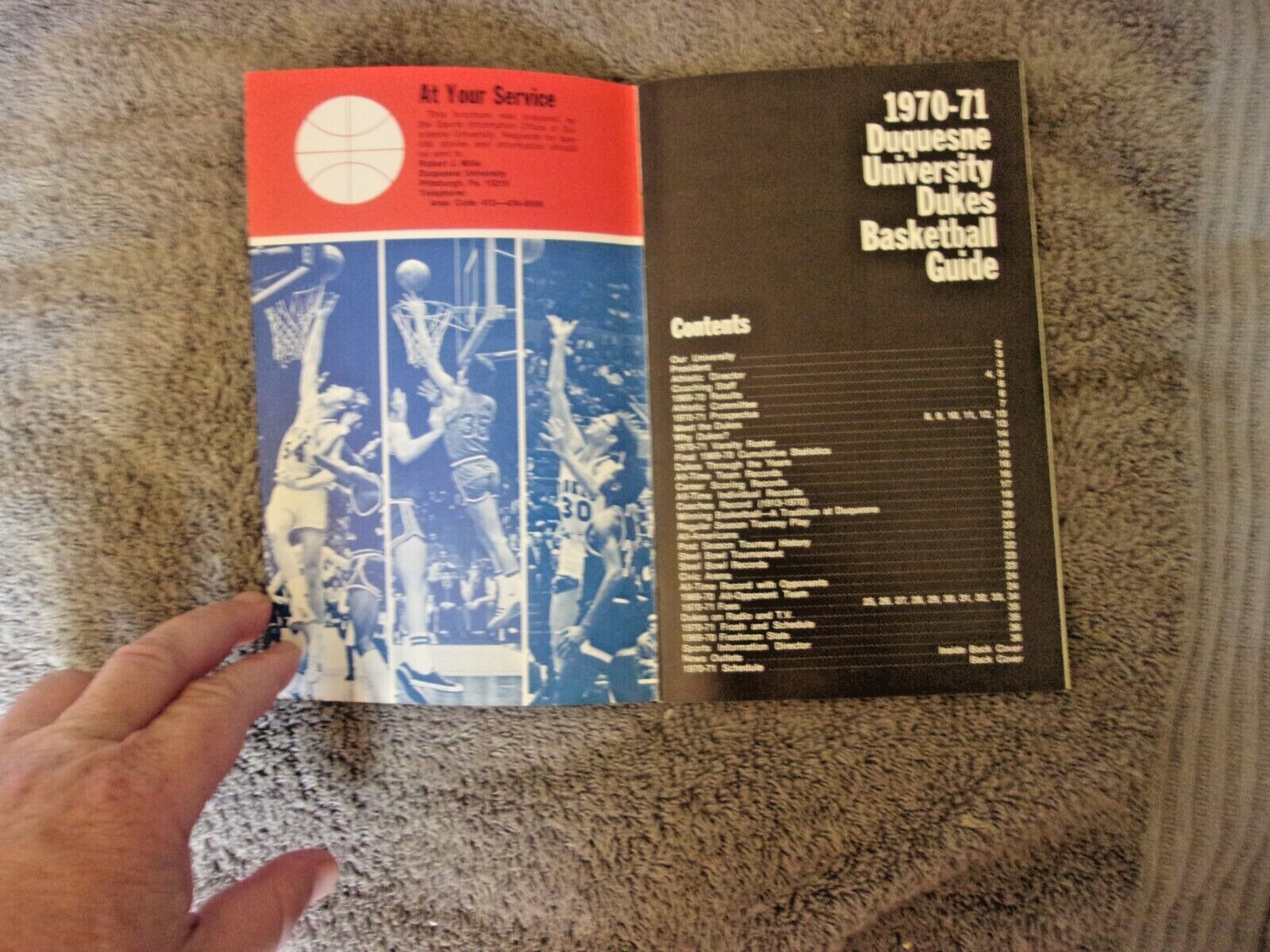 1970-71 DUQUESNE BASKETBALL MEDIA GUIDE Yearbook RED MANNING 1971 ...