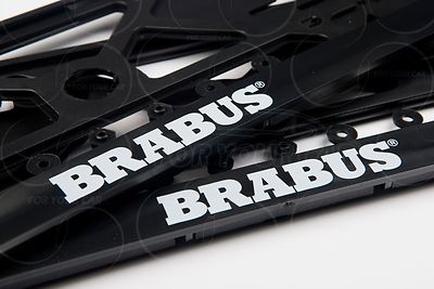 MERCEDES BENZ BRABUS LOGO ALL MODEL FRAME EURO for LICENSE PLATE PLATES ...